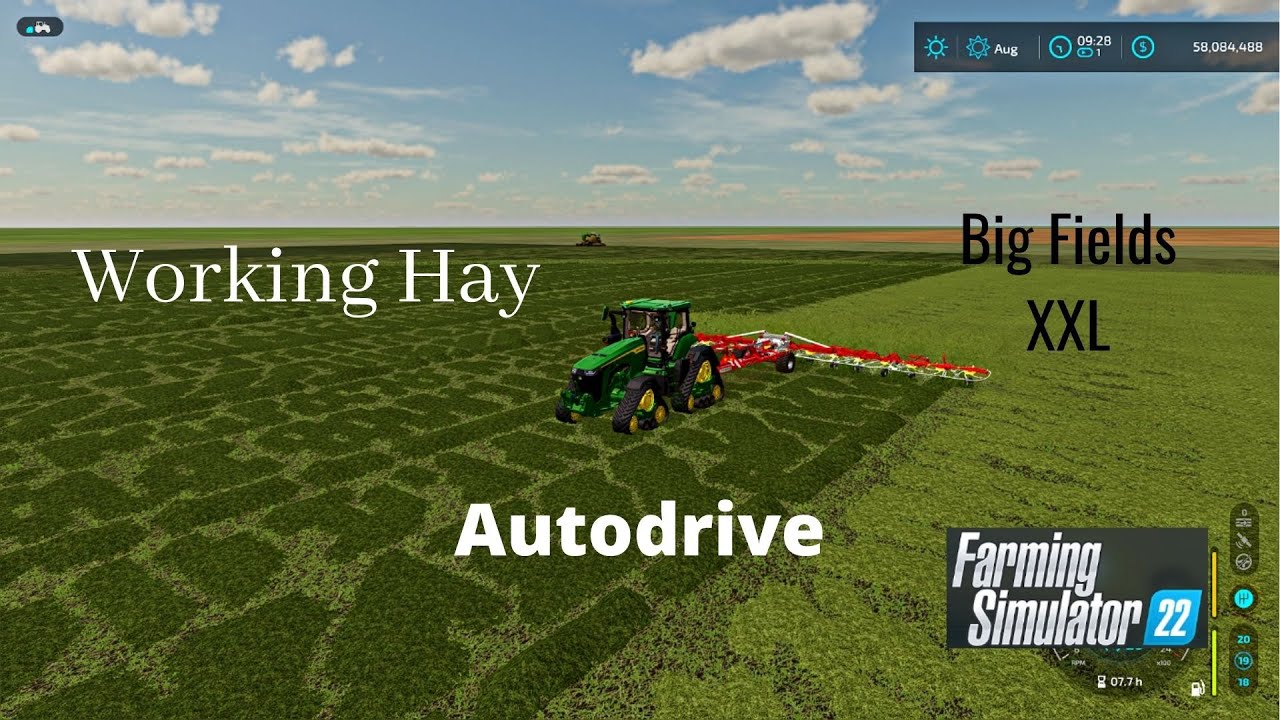 FS22 Big Fields XXL Hay Work With Autodrive Pt. 1 - YouTube