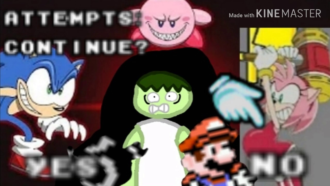 Tymek Felix And Mario Vs Kirby Sonic And Amy (PS2 Bootleg) Continue And ...