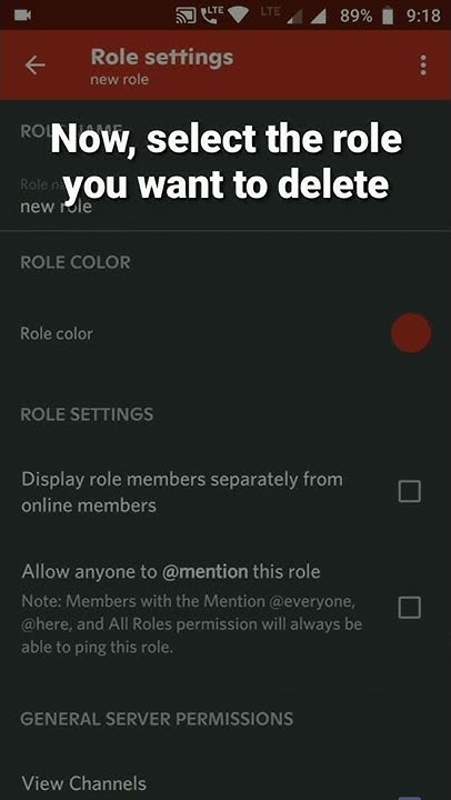 How to delete roles in Discord Mobile #roduz #discord - YouTube