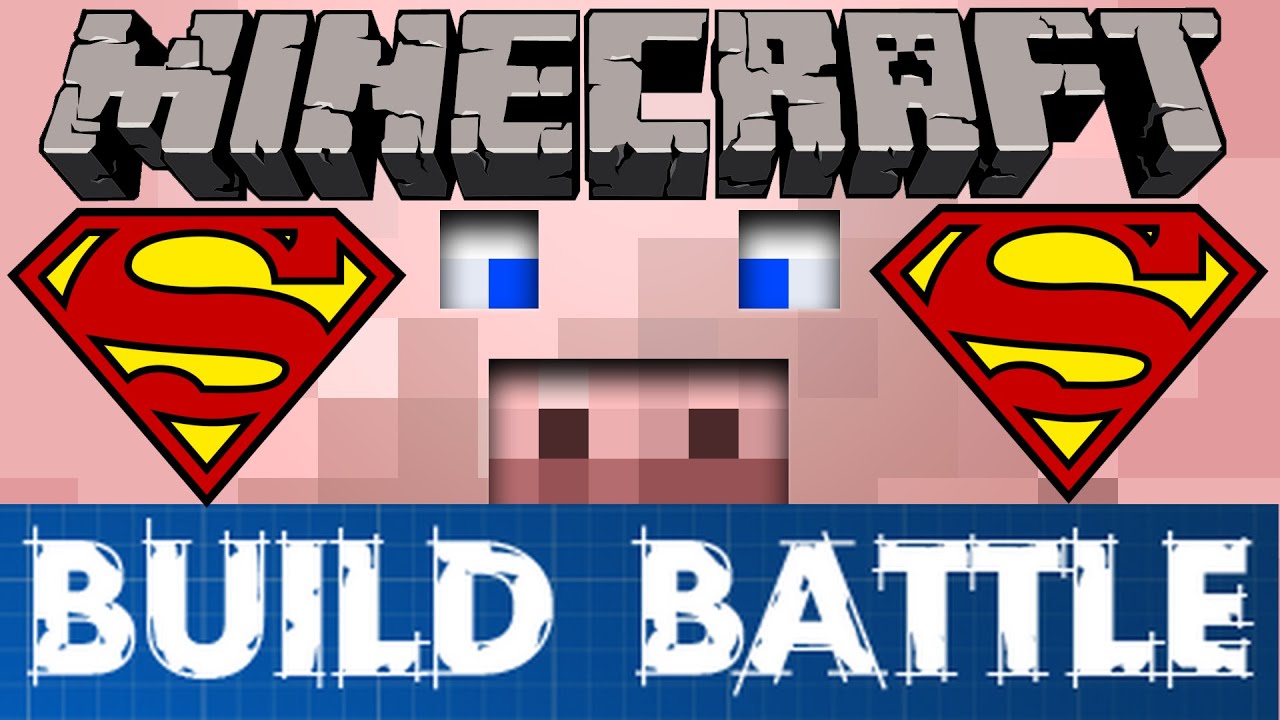 Minecraft: Hypixel Build Battle - Pig & Superhero - YouTube