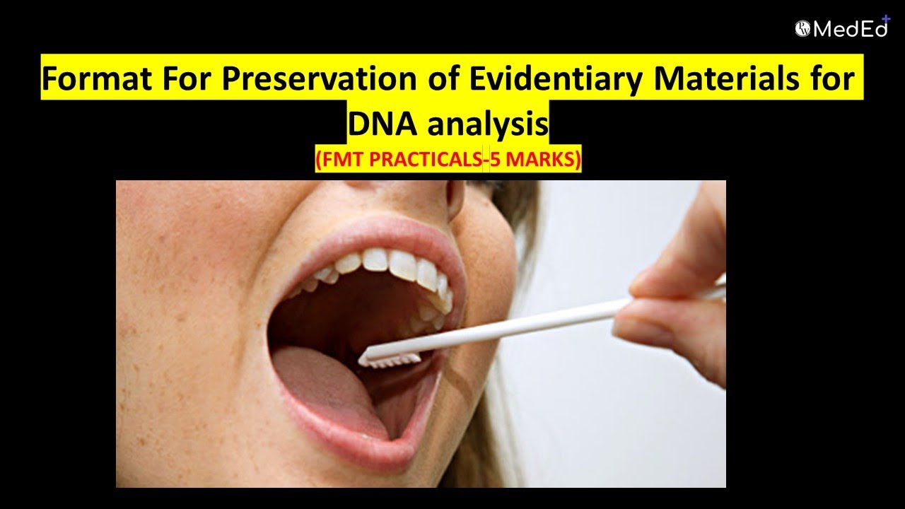 Format For Preserving Evidentiary Materials For DNA Analysis - YouTube