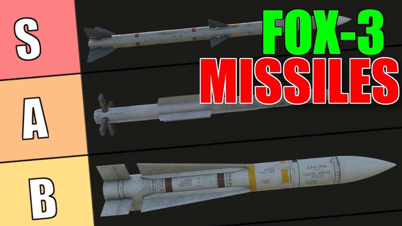 Ranking EVERY Fox-3 Missile in War Thunder - YouTube