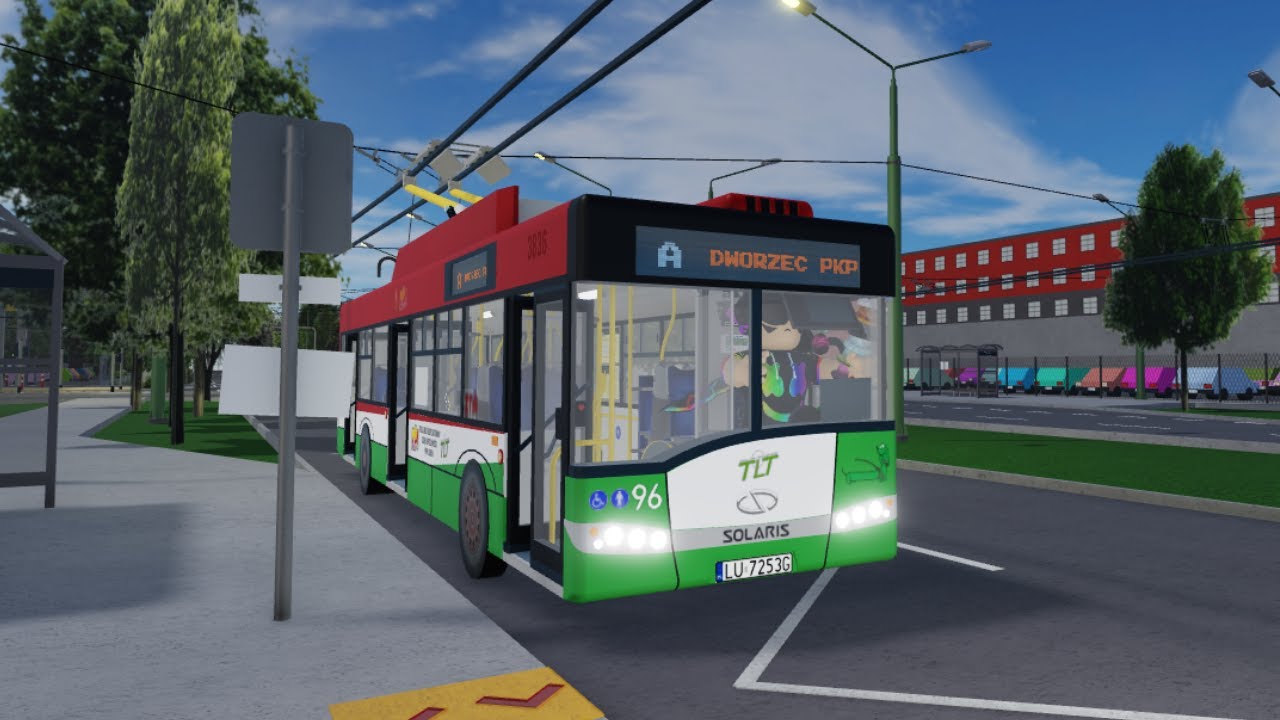 Solaris Trollino 12M III #96 linia A cała trasa | ROBLOX BEŻOWO ...