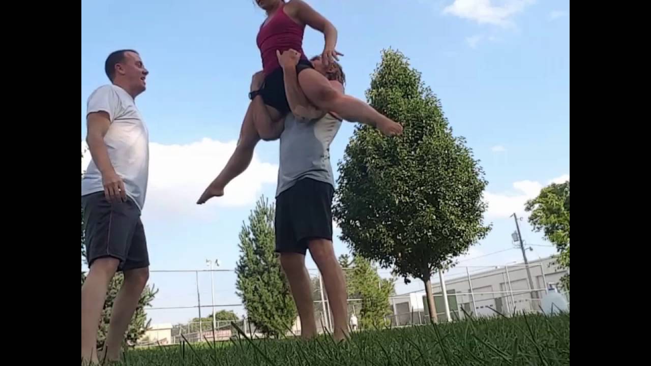 Standing acro yoga - YouTube
