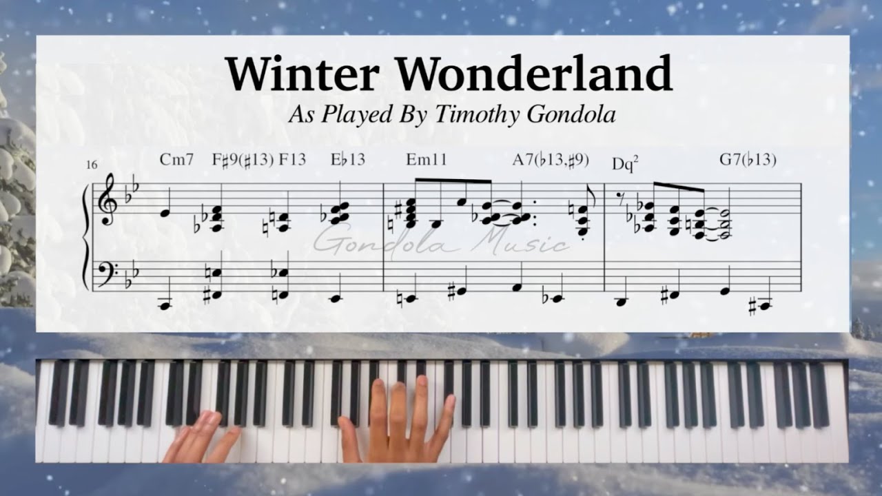 Winter Wonderland| Jazz Version by Timothy Gondola - YouTube