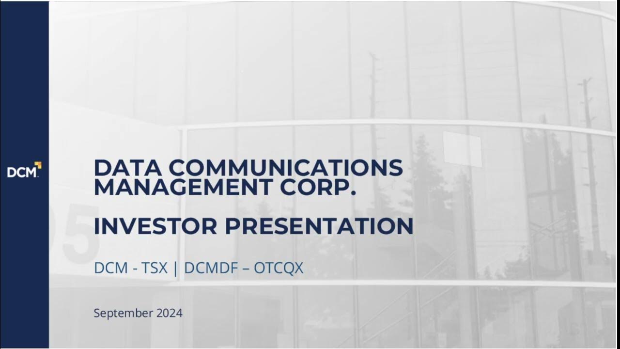 DATA Communications Management (TSX: DCM / OTCQX: DCMDF) | Planet MicroCap Showcase: VANCOUVER ...