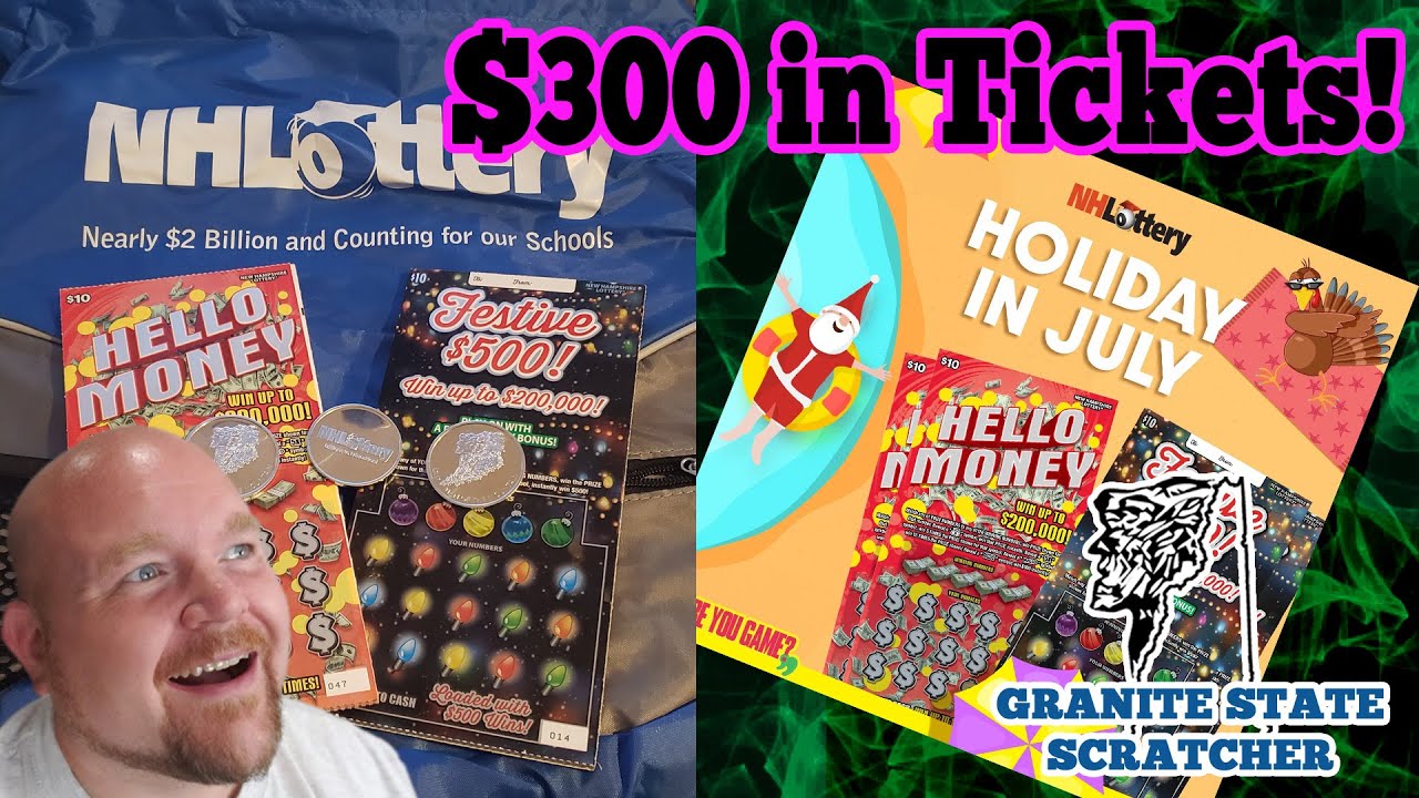 Holiday in July New Hampshire Scratch Tickets $300 in Tickets! - YouTube