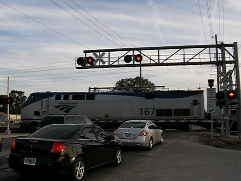 Amtrak 92 The Silver Star At The Crossing Of Wabash Av.&.Mershon St.In ...