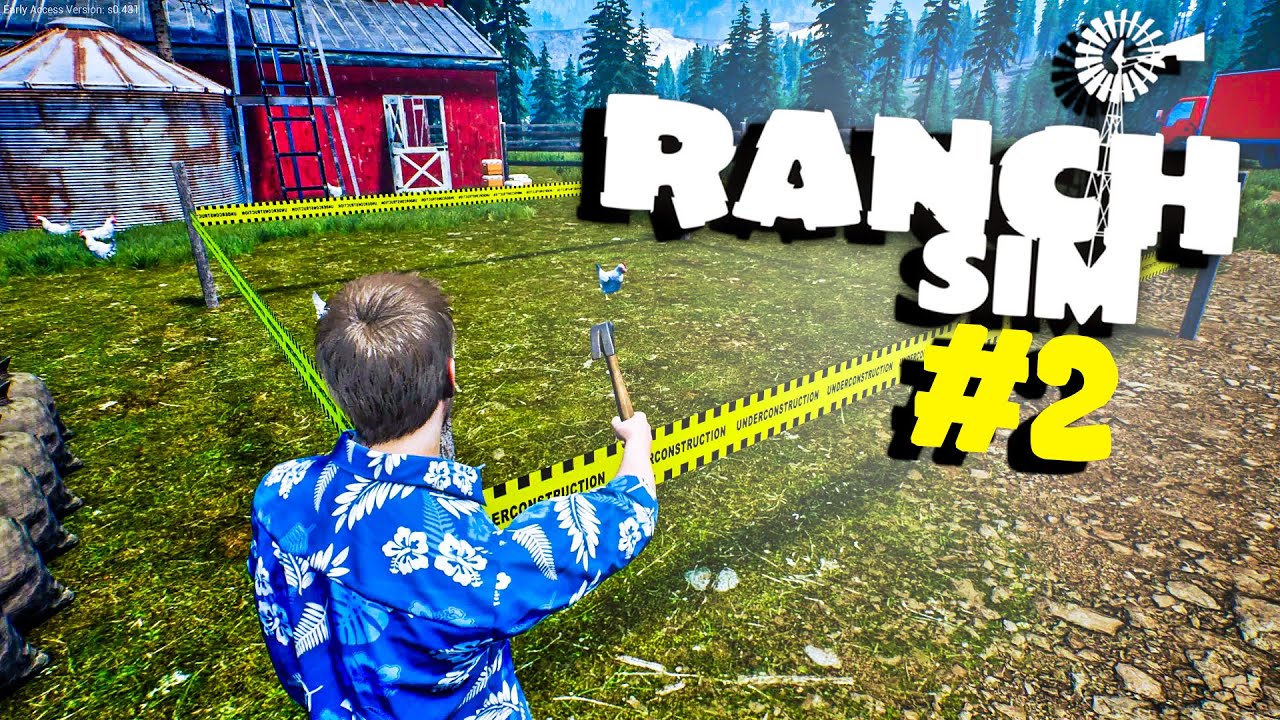 RANCH SIMULATOR #2 - HOJE VAMOS FAZER MUITA COISA NA FAZENDA - YouTube