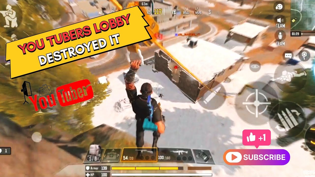 YOUTUBERS LOBBY!! Team VALHALLA vs YOUTUBERS. Intense fight at Bus Station |CODM|BATTLE ROYALE ...