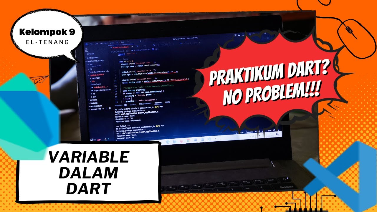 Praktikum Variabel dalam Dart – Final, Const, Late, dan Nullable! 🚀 ...