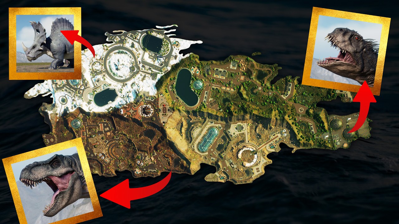 TOUR My BEST PARK Build Yet: Mini Mantah Corp Island | Jurassic World ...