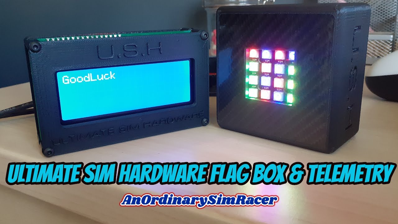 REVIEW: Ultimate Sim Racing Hardware Flag Box & Telemetry Screen - YouTube