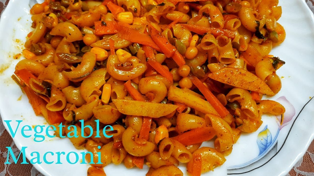 Vegetable Macroni | Vegetable Pasta | Lunch Recipe - YouTube