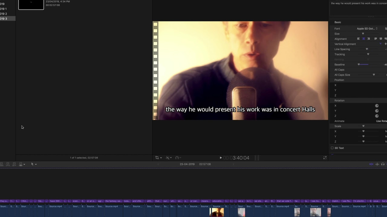 Vrew tutorial #8 - Modify the caption in Final Cut Pro at once! - YouTube