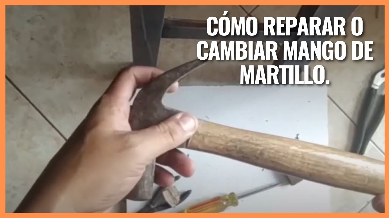 Tutorial Cómo cambiar o reparar mango de martillo - YouTube