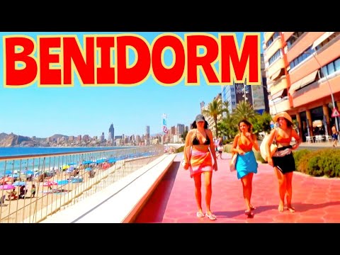 BENIDORM 🇪🇦 PONIENTE BEACH 🔥 19 August 2022 Costa Blanca Spain🇪🇦 Walking Tour 4K - YouTube