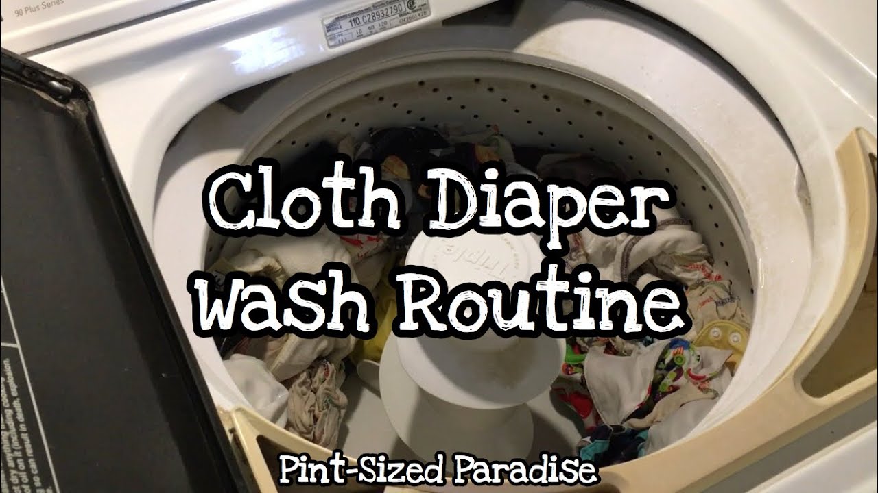 CLOTH DIAPER WASH ROUTINE | PINT-SIZED PARADISE - YouTube