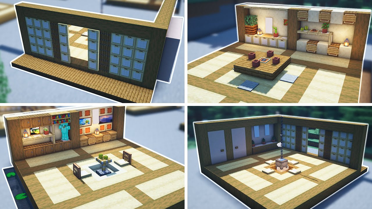 Minecraft | Japanese Interior Design Builds and Ideas - YouTube