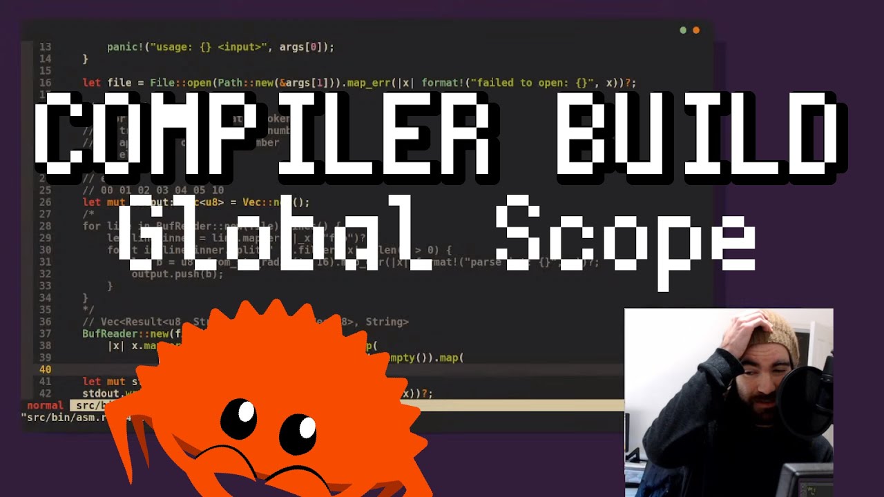 Building a Compiler - Global Scope | Live Rust Programming - YouTube