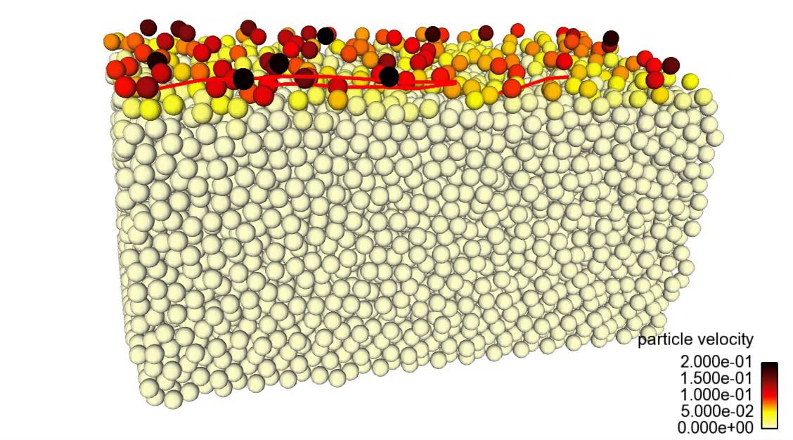sediment transport in bedload (Shields parameter = 0.27) - YouTube