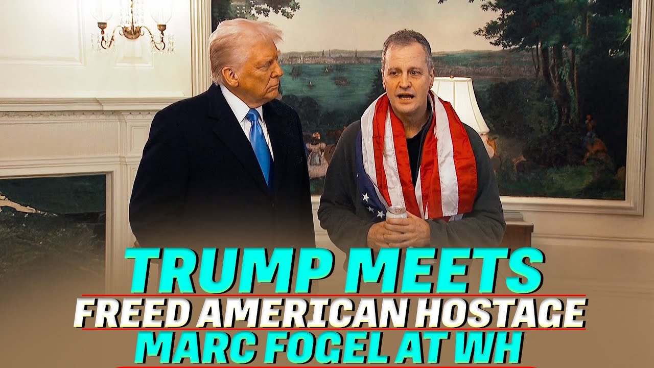 US President Trump welcomes American schoolteacher Marc Fogel who was ...