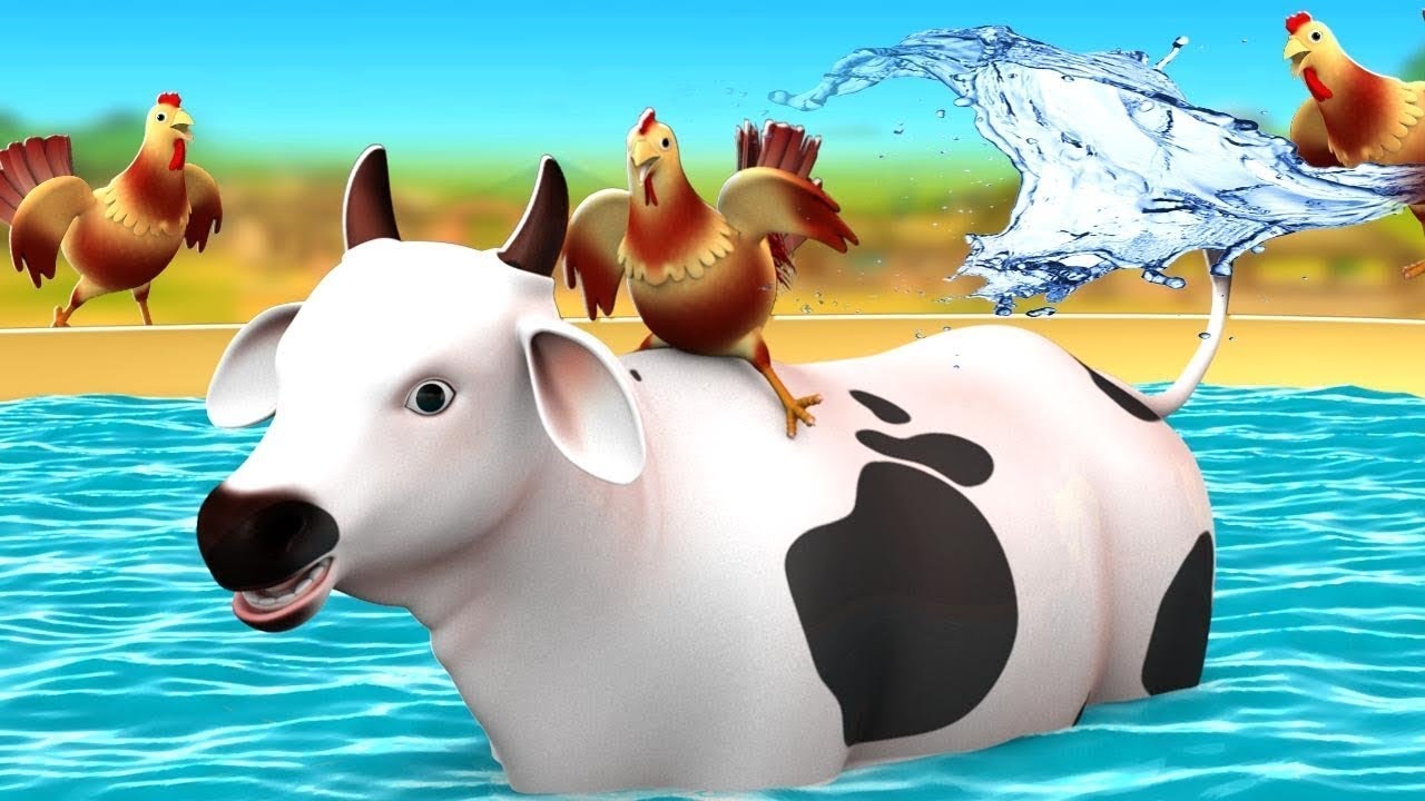 மாடு மற்றும் கோழி நட்பு - Cow and Hen Friendship Story 3D Animated ...