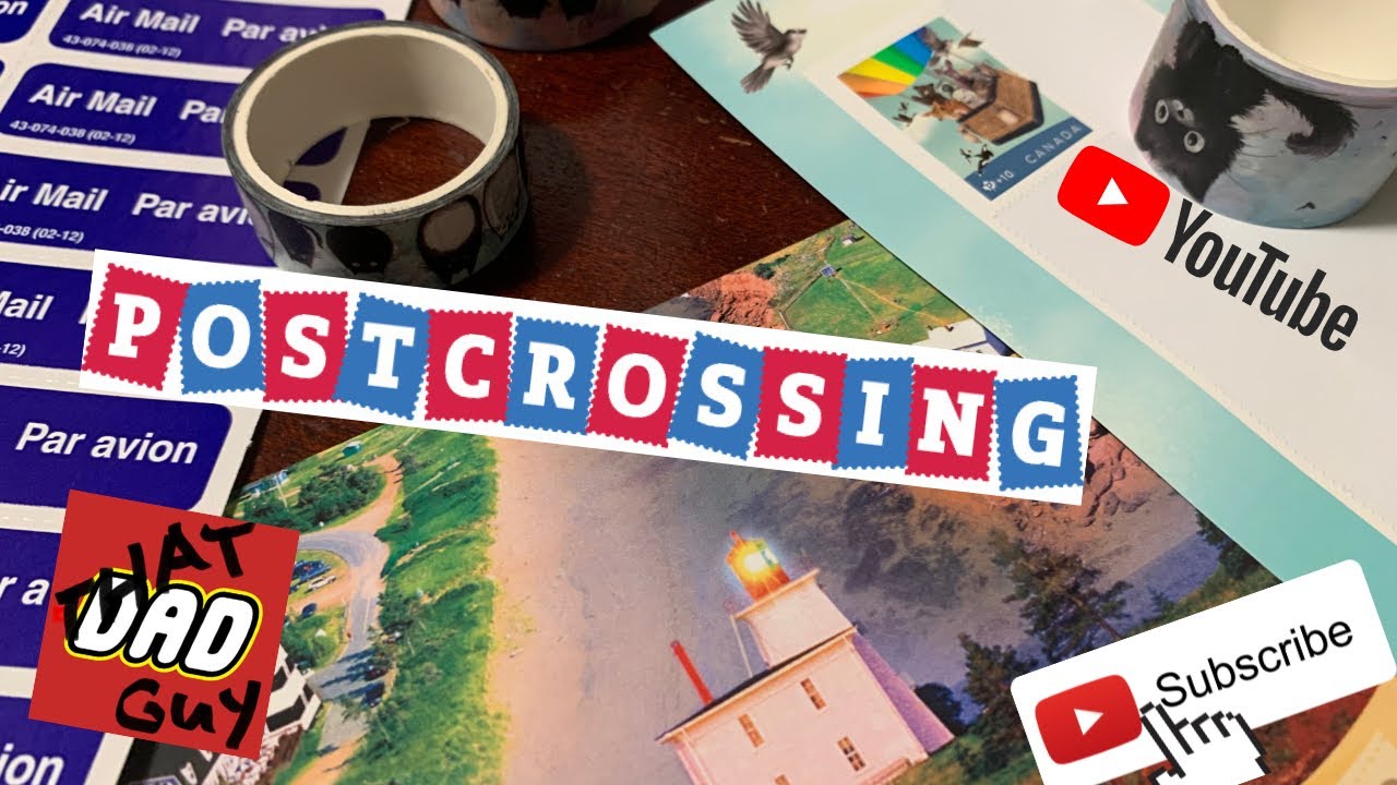 Sending Postcrossing Cards & Card Decorating Tutorial - YouTube