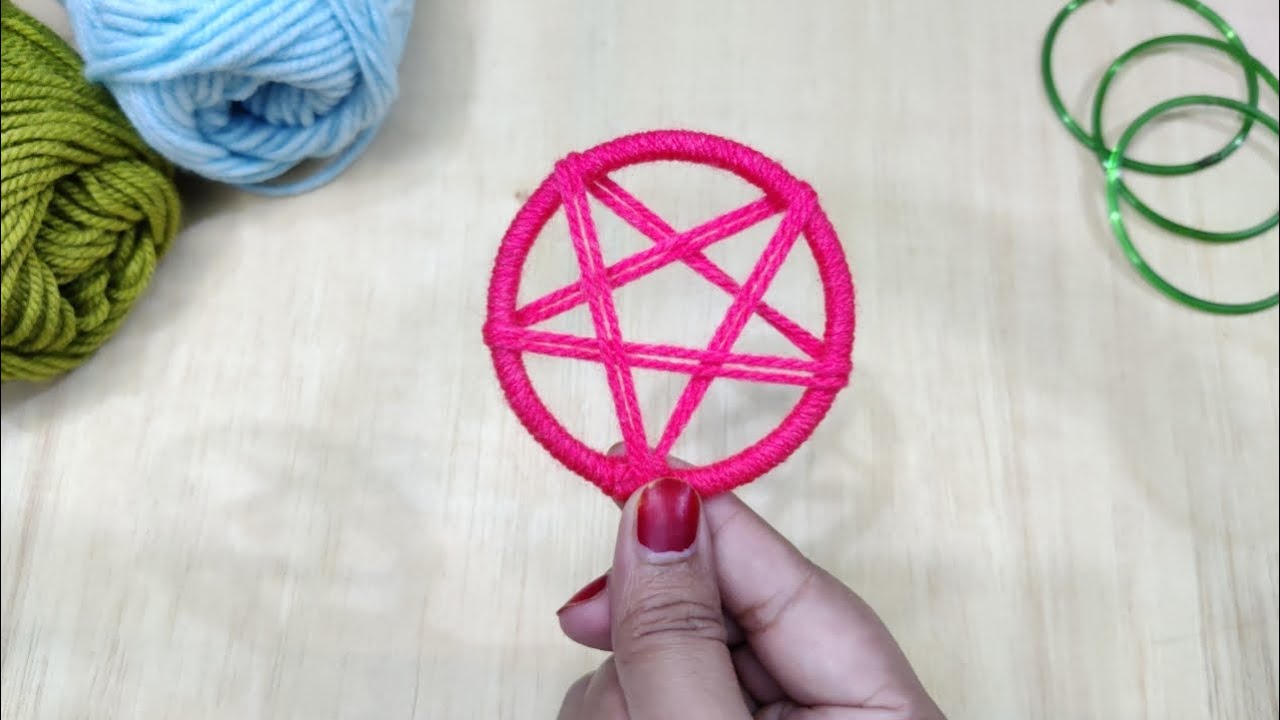 How To Make Mini Dream catcher With Bangles | Wall hanging Craft ideas ...