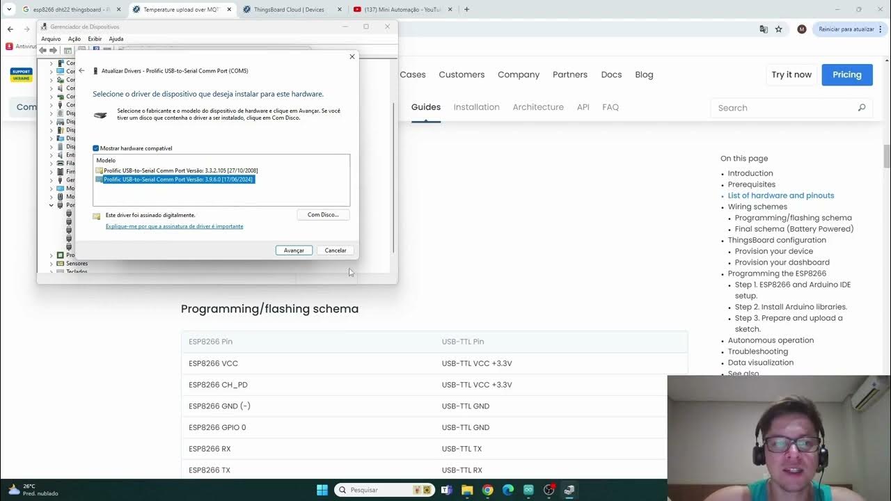 How to Connect ESP-01(ESP8266) Board with DHT22 to ThingsBoard - (2024) - YouTube