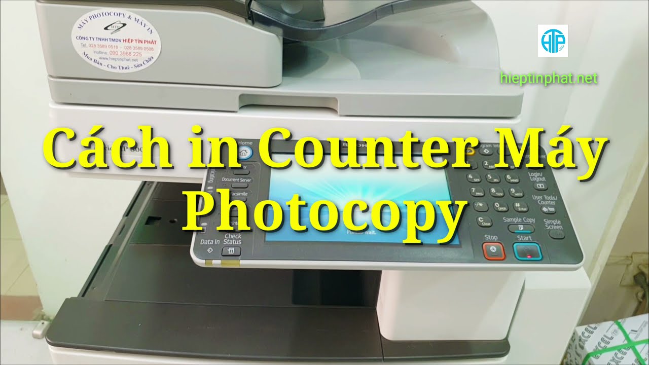 Cách in Counter Máy Photocopy Ricoh Aficio MP4002/ MP5002 | How to ...
