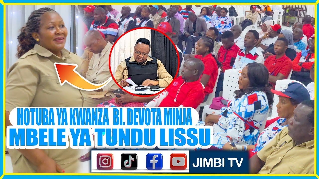🔵HOTUBA YA KWANZA YA BI. DEVOTA MINJA MBELE YA TUNDU LISSU - YouTube