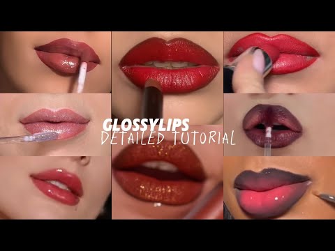 Glossy lips tutorial - Glossy lipstick - lip art - lipstick - lipstick ...