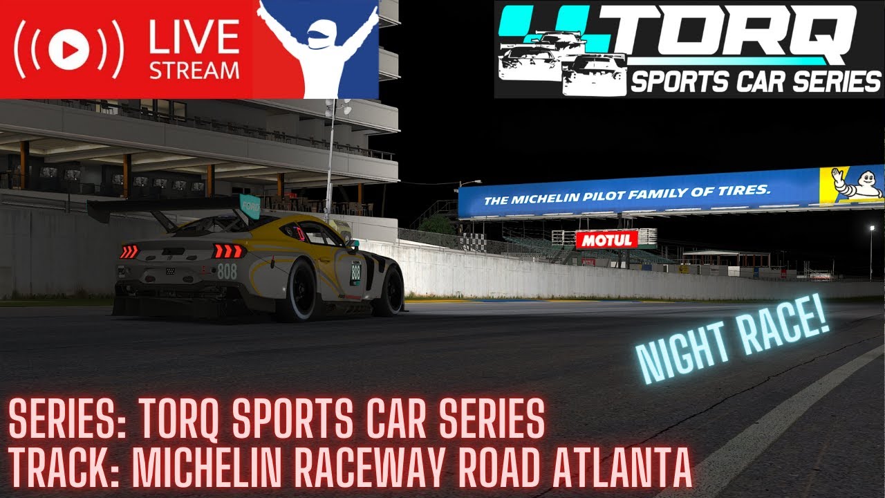 iRacing GT3 TORQ Sports Car Series at Road Atlanta. Exciting GT3 league ...