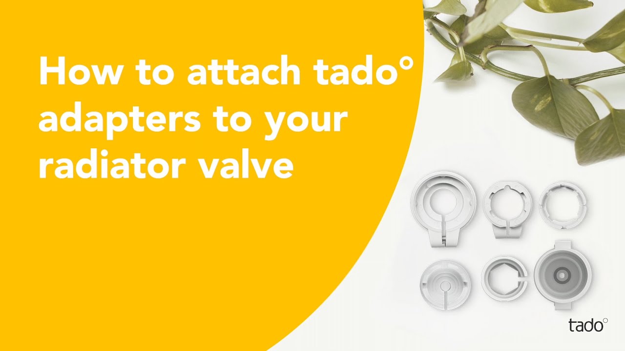 How to attach tado° adapters to your radiator valve - YouTube