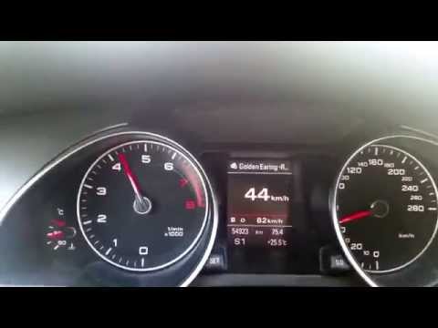 Audi A5 1.8 automatic 0-100 Km/h acceleration test