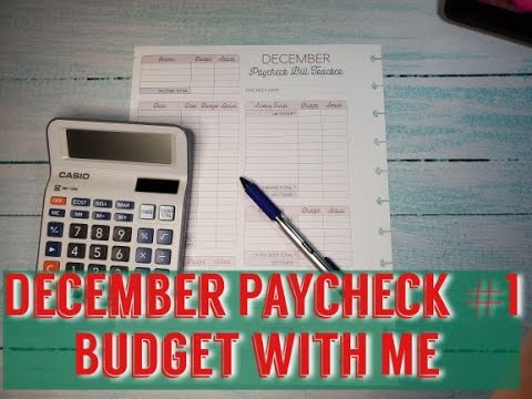 December Paycheck #1 Budget With Me||TBM Budget by Paycheck Workbook ...