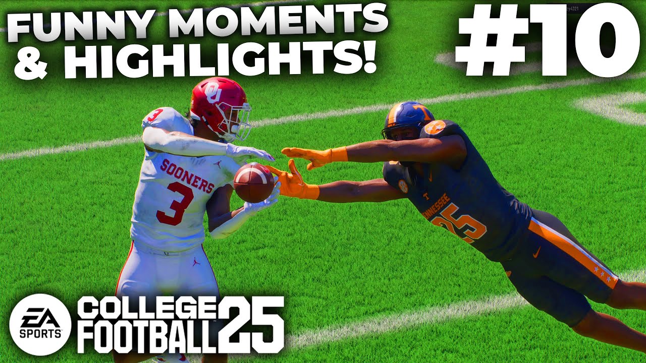 COLLEGE FOOTBALL 25 FUNNY MOMENTS + HIGHLIGHTS #10! - YouTube