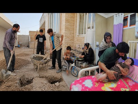 From Hard Construction Work to a Worried Family at the Hospital | Real Rural Family Life
