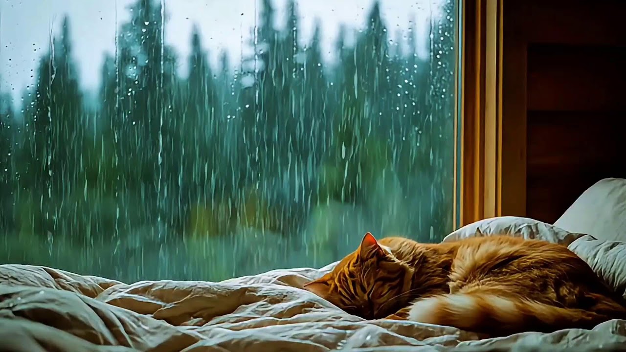 Peaceful Rain Sounds at Night 🌙 | Gentle Sleep, Calm & Study Focus # ...