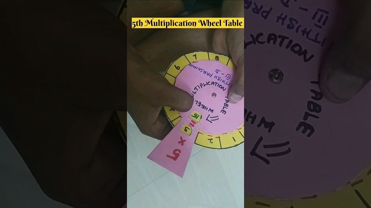 Maths Project | Multiplication Wheel Table #maths #creativity # ...