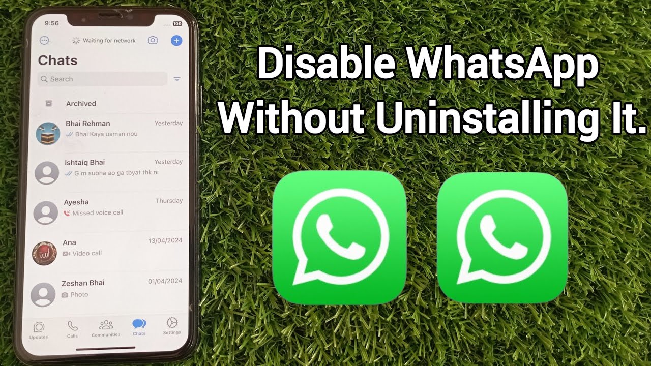 How to Disable WhatsApp Without Deleting The App On iPhone - YouTube