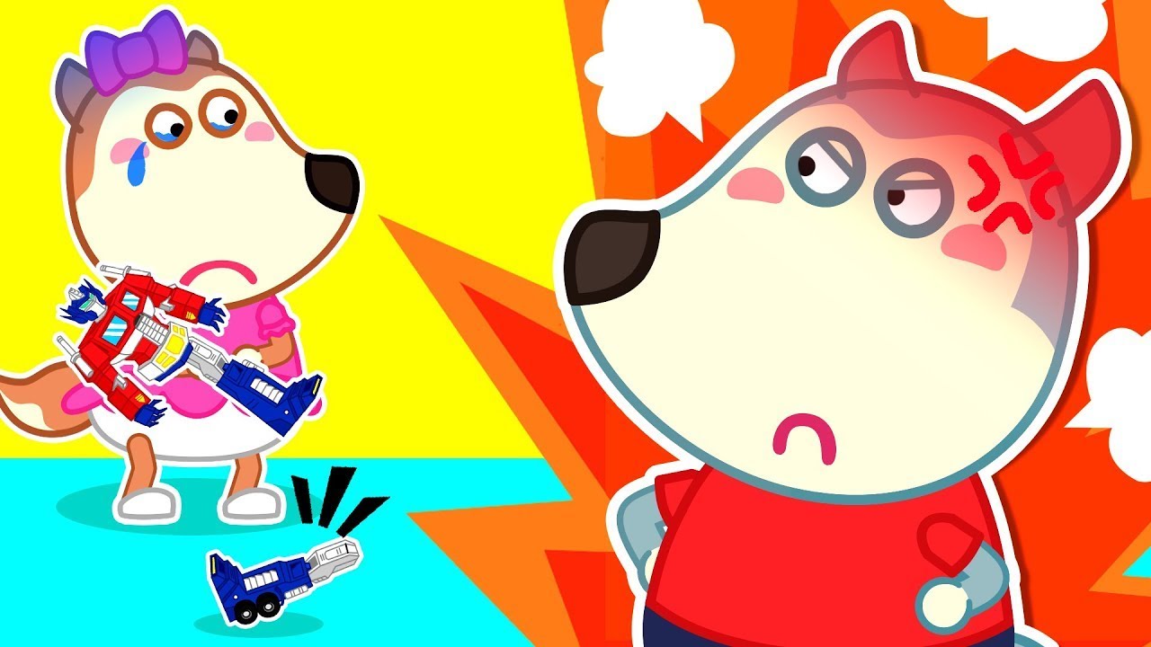 Wolf Family🌞 No No Don't Feel Angry - Wolfoo Learn Good Behavior for ...