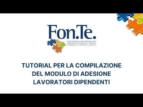 Tutorial per la compilazione del modulo di adesione lavoratori dipendenti