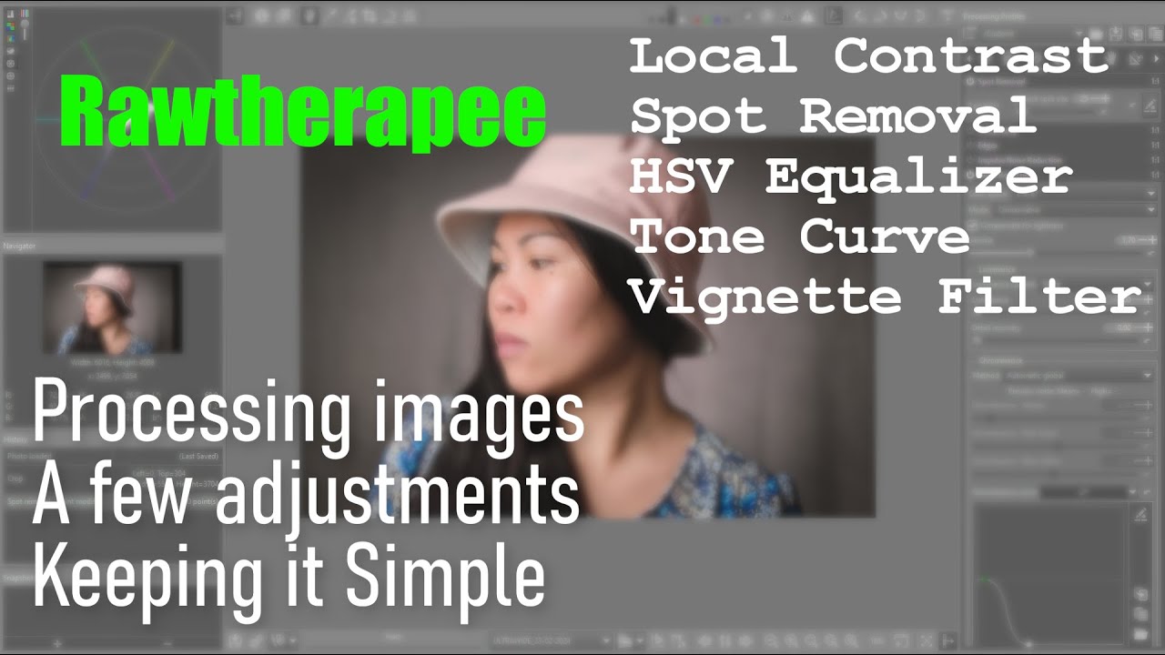 Processing images in Rawtherapee. Keeping it Simple - YouTube