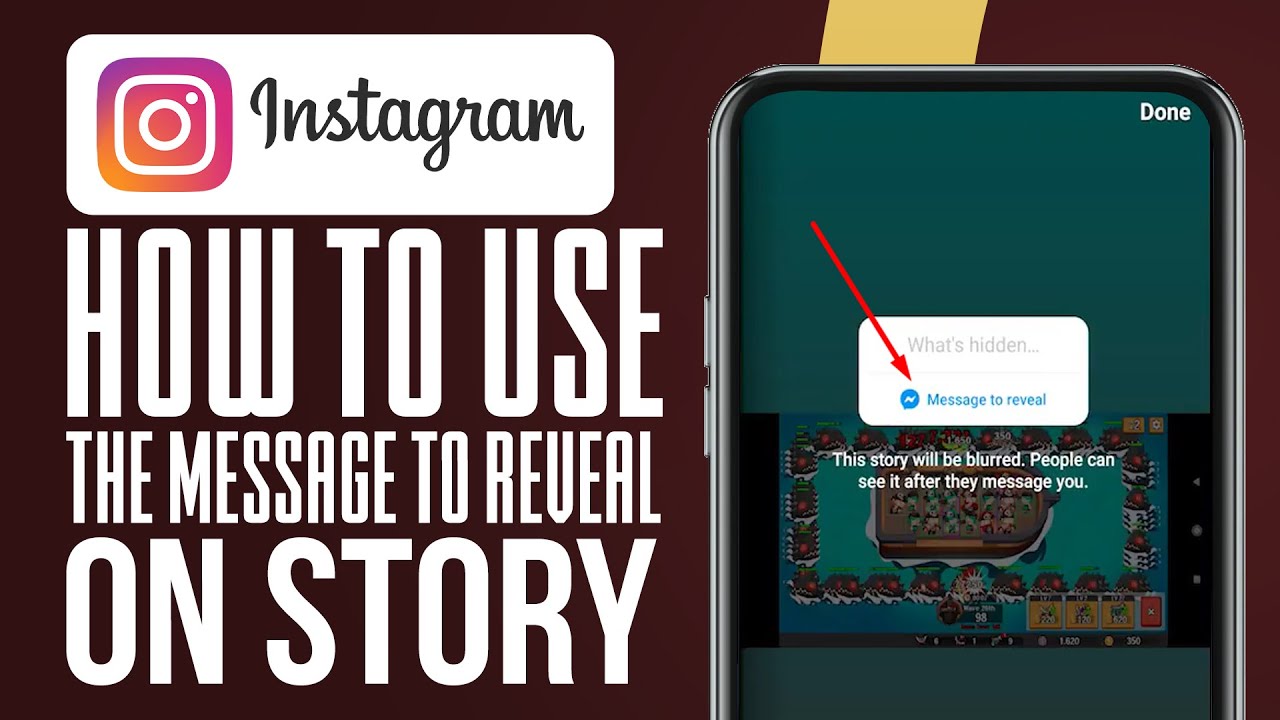 How To Use The Message To Reveal On Instagram Story (Latest Feature ...