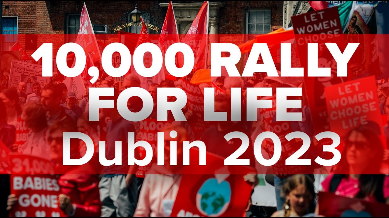 Crowds throng Dublin city for Rally For Life 2023 - YouTube