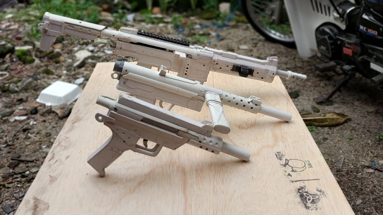 SENAPAN MAINAN PVC PAKAI PER ala ala SMG(submachinegun) #toysfakegun ...