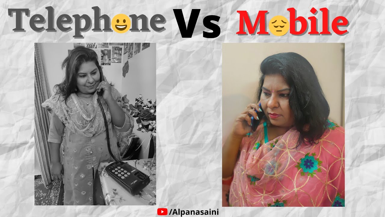 Telephone vs Mobile | Telephone | Mobile | Alpana Saini - YouTube