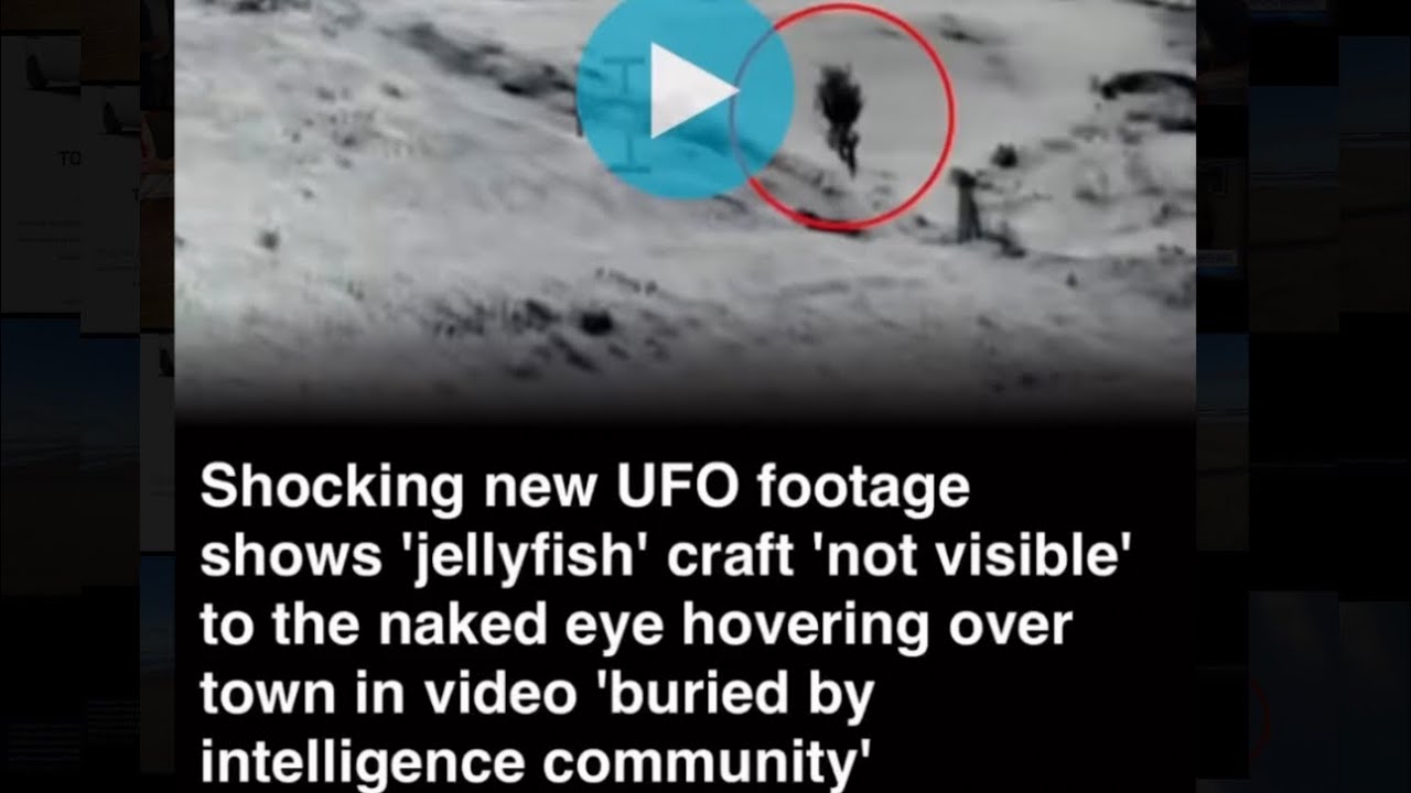 Jellyfish UAP footage captured by the U.S. military in Iraq over a ...